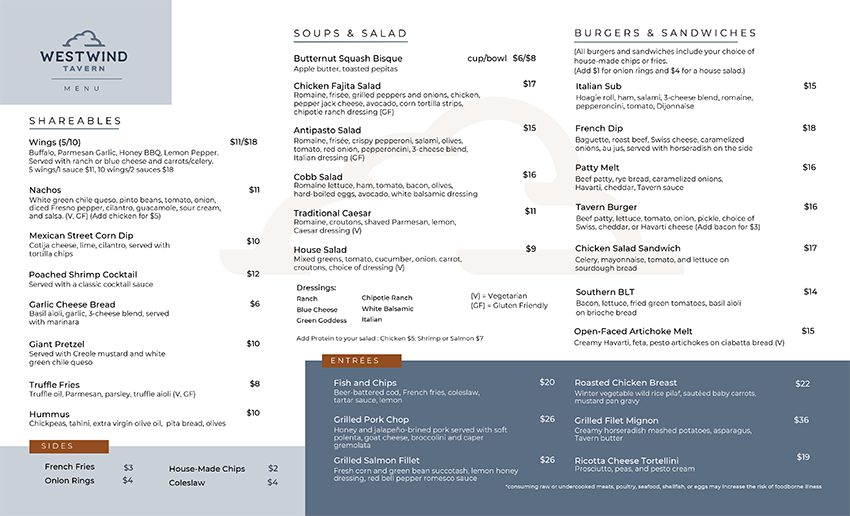 Westwind Tavern - PebbleCreek Homeowner Association